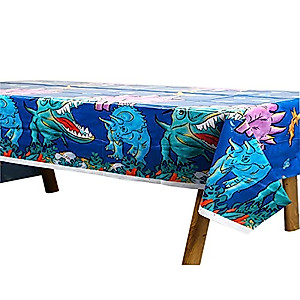 Dinosaur Birthday Party Supplies Kit For Boys, Dinosaur Party Decorations-20 Guest-Include Dino Plates Cups Napkins Banner Cutlery Balloon Tablecloth Straws Toppers