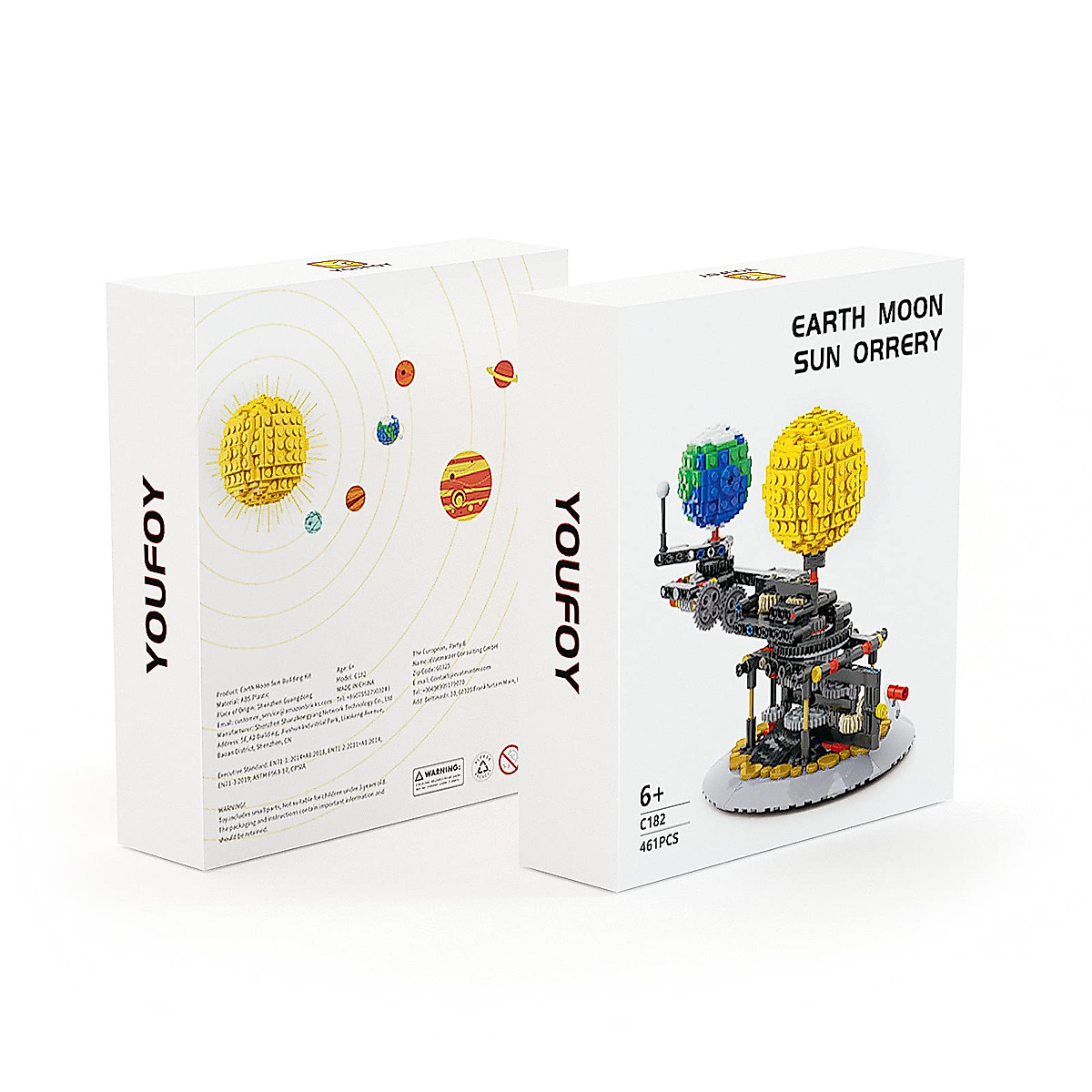 Solar System Model Earth, Moon and Sun Building Sets,Educational Learning Toys for Kids, Space Explorers Building Set, STEM Building Toys, Valentines Day Gifts for Kids or Friends (461 PCS)