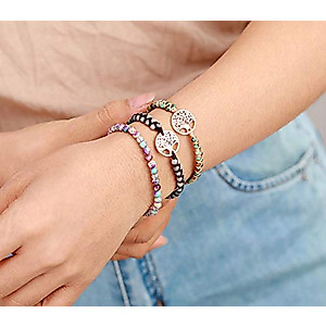 Starto Boho Beads Bracelets Stone Japser Fancy Friendship Bracelets Lovers Couples Yoga Bracelet Jewelry Gifts