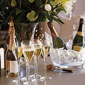 Ice Bucket Party Clear Acrylic Wine or Champagne Bottles Drinks Chiller (1, 8 Liter)