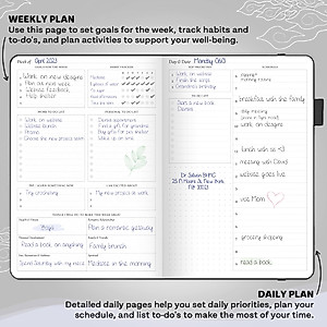 Legend Planner for Productivity – Undated 6-Month Daily Planner To-Do List, Time Management Tool to Increase Focus & Achieve Goals – Black