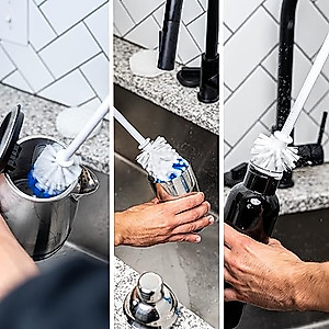 RotoScrub Bottle Brush - Drill Accessory - Clean Water Bottles, Coffee Mugs, Cups, Pots, Glasses, Jars, Blenders & Pitchers