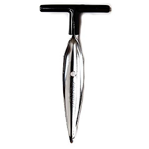 Ken's CocoMon Coconut Opener Tool + Stainless Straw for Fresh GREEN Young Fruit Black Rubber Handle EZ Easy Grip SAFE with Stainless Steel Drinking Straws (1 CocoMon + 1 Straw)