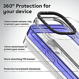 CASETiFY [Bundle] Amazon Exclusive Essential Case for iPhone 14 Pro Max - Clear Black & CASETiFY Screen Protector for iPhone 14 Pro Max 2.5D Full Screen Tempered Glass