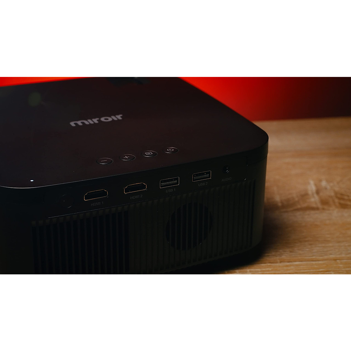 Miroir L300 1080p (Native Resolution) Full HD LCD Portable Projector, Built-in Speaker, LED Lamp, 2X HDMI