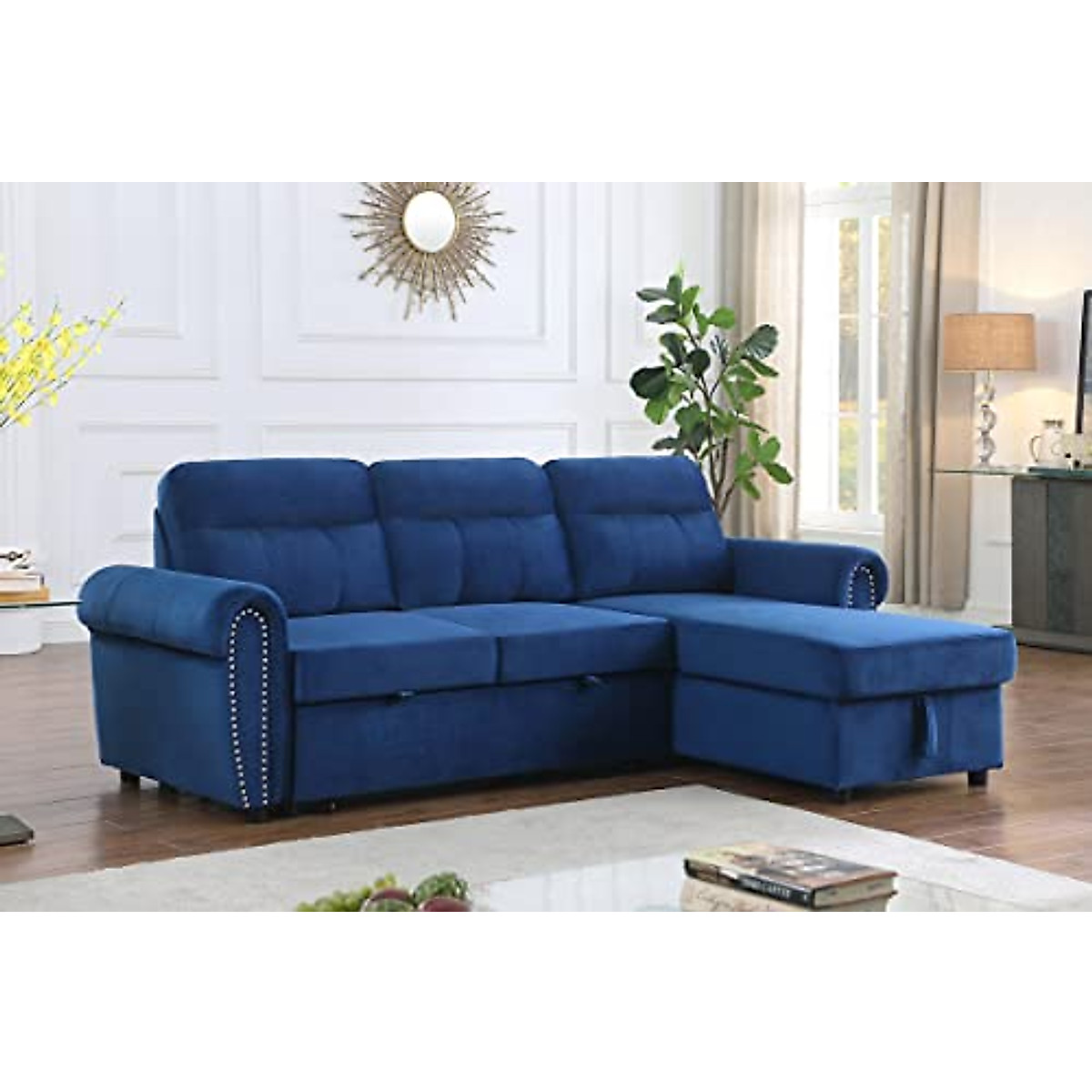 Lilola Home Ashton Sectional, Blue