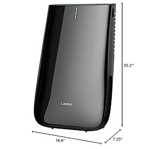 Lasko Pure Platinum HEPA Air Purifier with Remote Control and Auto Clean, Model HF25630 Large