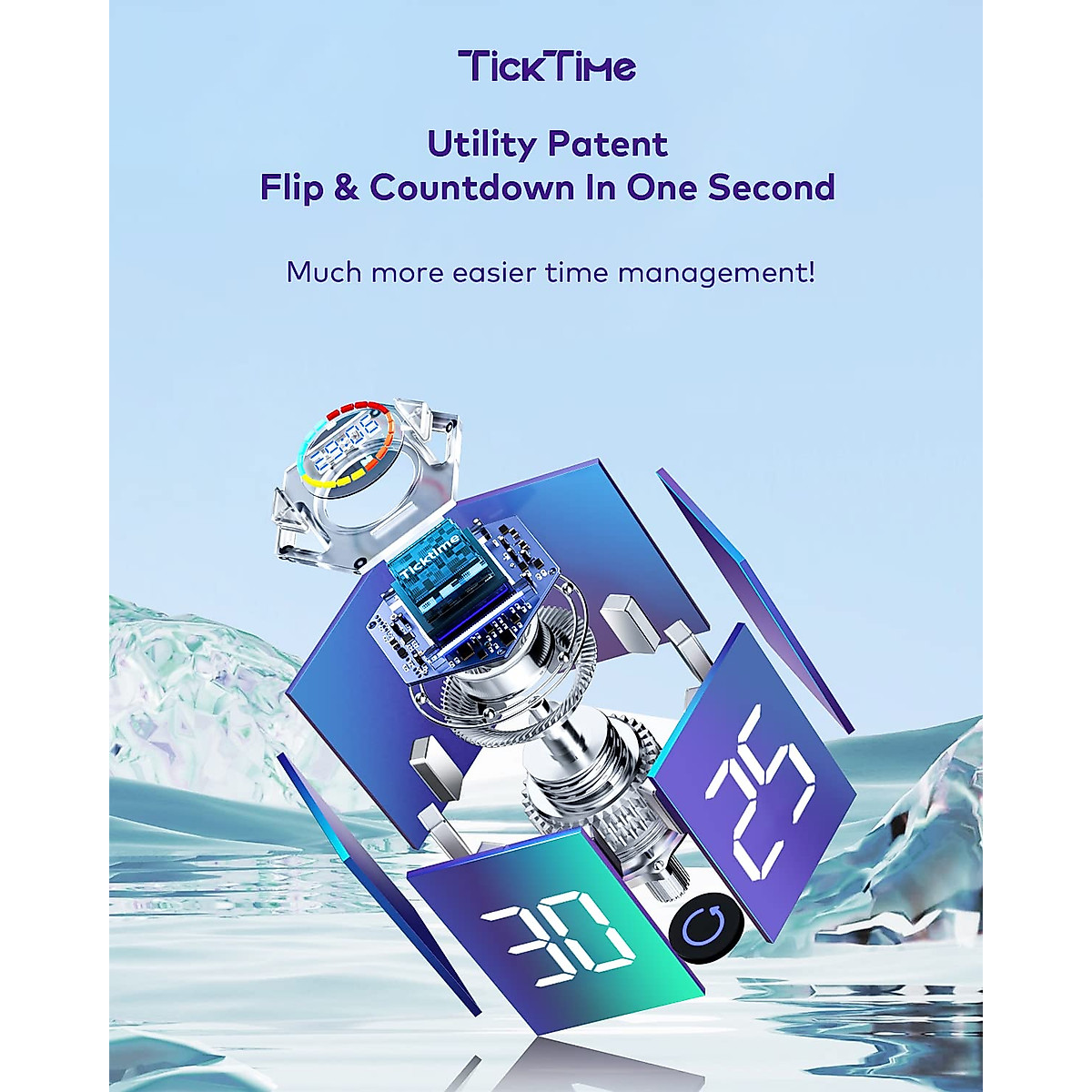 Ticktime Pomodoro Timer Clock, Productivity Timer Cube, ADHD Timer ...