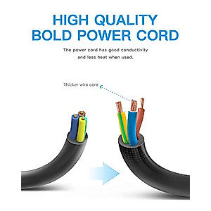 KMC 12-Outlet Surge Protector Power Strip with 8 USB Charging Ports (5V/10A), 4500J,6-Foot Cord