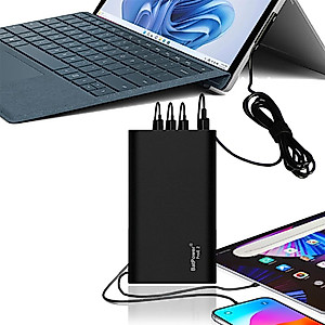 BatPower ProE 2 ES7B 98Wh Surface Power Bank for Surface Pro X 9 8 7 6 5 4 3 2 RT Go Surface Book 3 2 1 External Battery Surface Laptop 4 3 2 1 Portable Charger, USB QC Fast Charge Tablet Smartphone