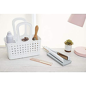 iDesign College Essential for Dorm Room, Communal and Shared Bathroom, The Orbz Collection, Set of 1, White