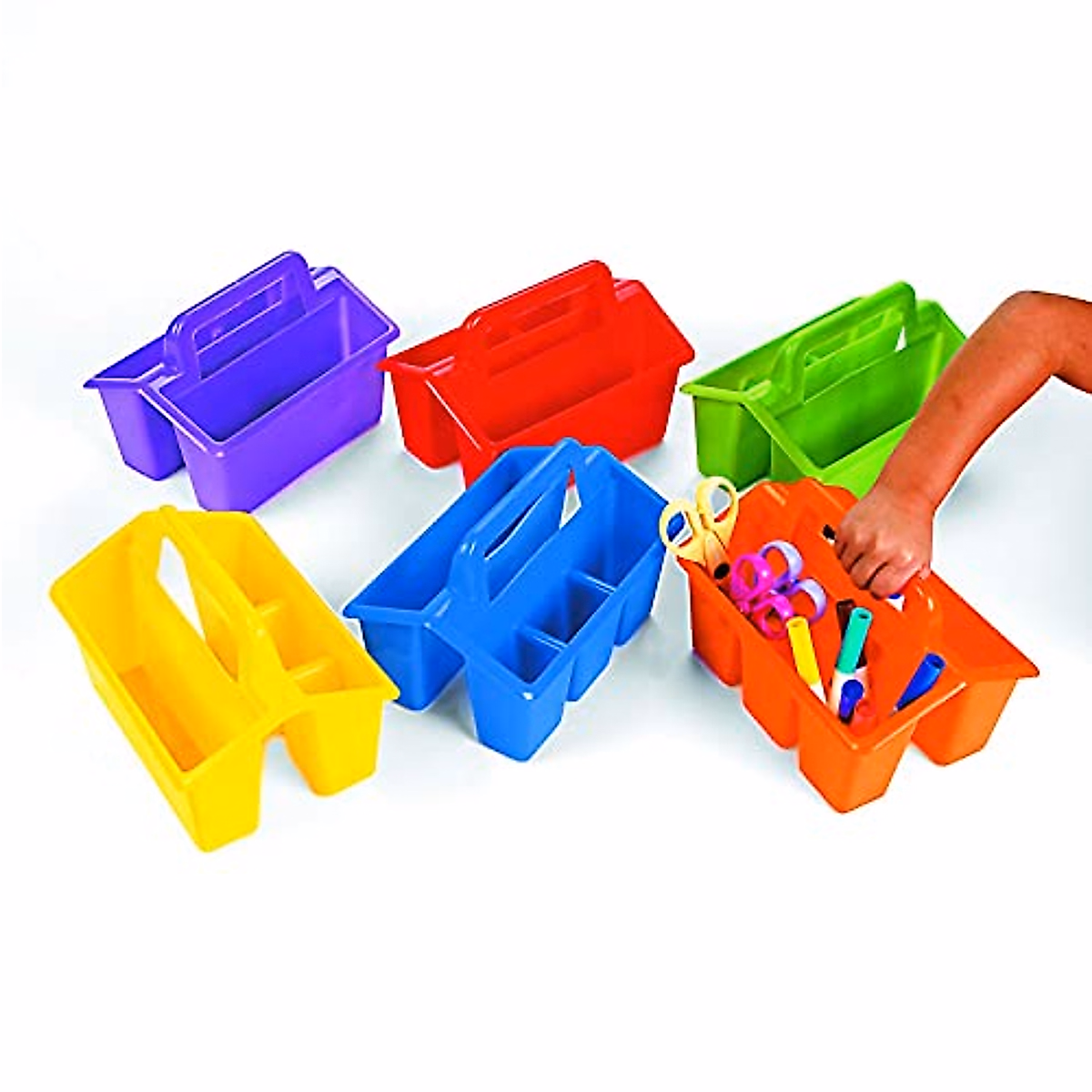 Classroom Storage Caddies (6 Pack) Office, School, Home Organization and Storage