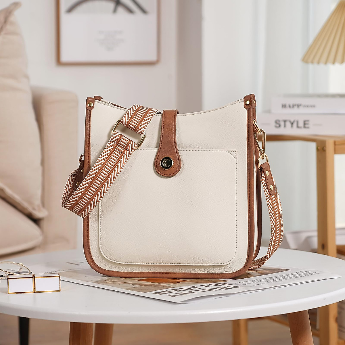 CLUCI Vegan Leather Women's Crossbody Handbags+ Travel Backpack