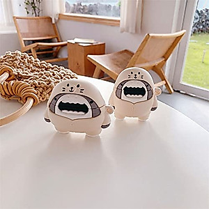 Cute Airpod Pro 2 Case, Funny 3D Cartoon Case, Soft PVC Full Protection Shockproof Charging Case Cover Compatible with for 2019 Airpod Pro, 2022 Airpod Pro 2. (PRO 2 Clothes Shark)