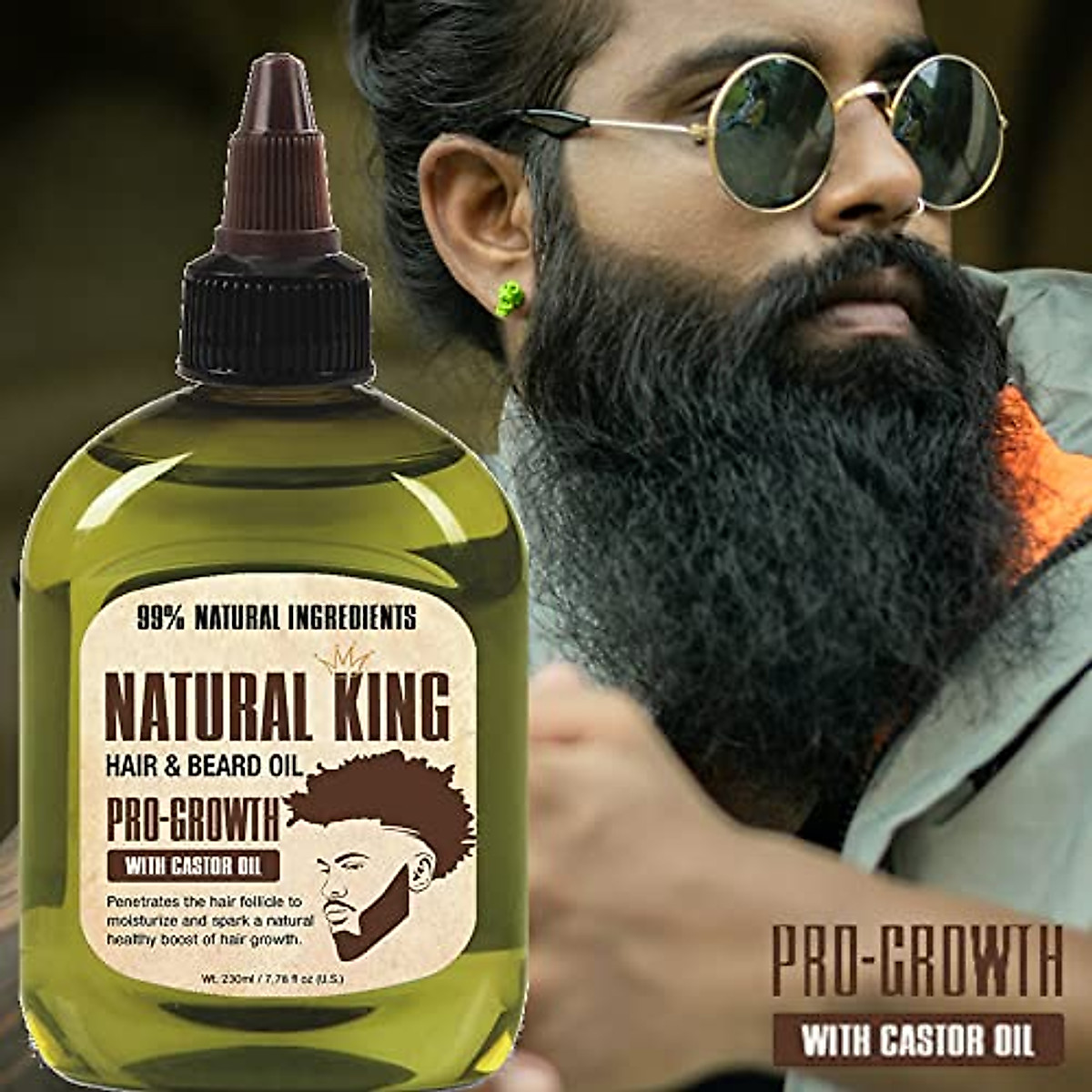 SFC Natural King Pro-growth Castor Hair & Beard Oil 7.1 oz