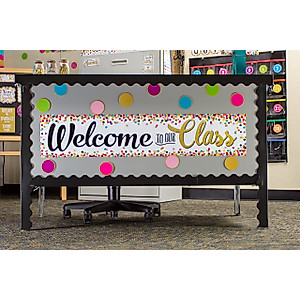 Teacher Created Resources Black Scalloped Border Trim, Black (4397)