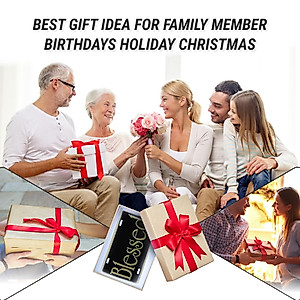 Auto Tag License Plate Deluxe-Blessed-Gold/Black | Universal Car Plate-Auto Tag | Rust-Proof, Weather-Proof | Durable, Heavy Gauge Embossed Aluminum | Enamel Finish | Made in The USA