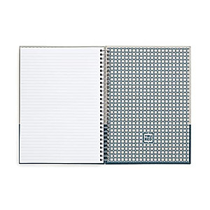 TRU RED 24383525 Medium Hard Cover Ruled Notebook, Gray/Teal