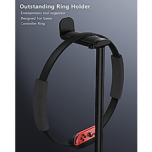 MiiKARE Controller Holder 6 Tiers with Headphone Holder, Adjustable Gaming Controller Headset Stand, Game Controller Stand for All Xbox PS4 PS5 Switch Pro Crontroller Gaming Accessories - Black