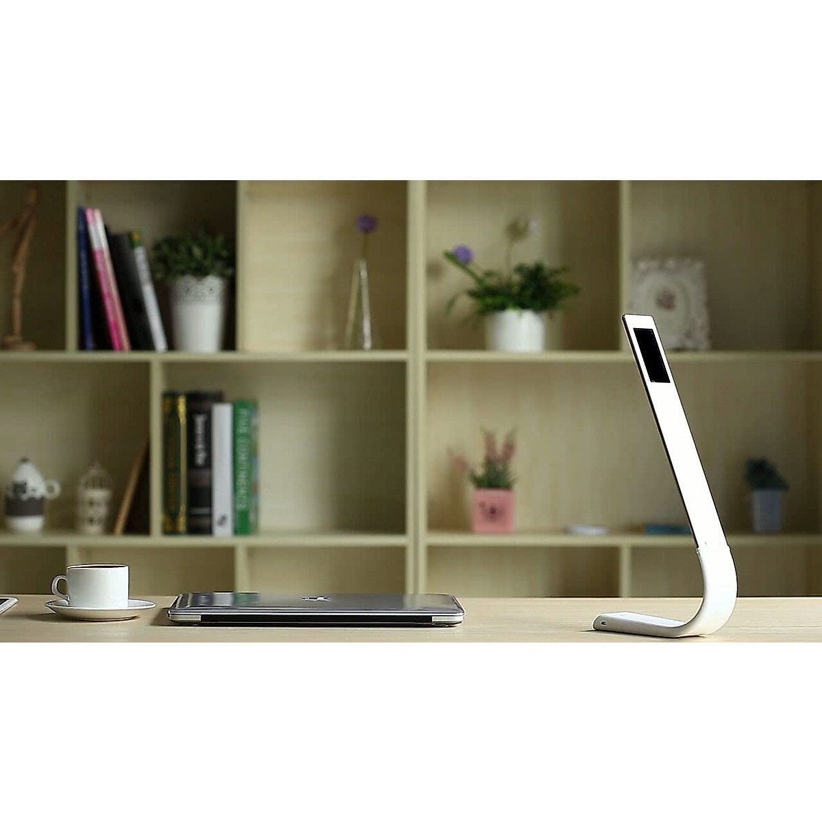 Ivomax Cordless Multi-Function LED Desk Lamp - Rechargeable 1800mAh Li-Ion Battery Powered - Reduces Eye Strain, 3 Modes, 18 Light Settings, Compact and Portable Design