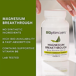 Magnesium Breakthrough Supplement 4.0 - Has 7 Forms of Magnesium: Glycinate, Malate, Citrate, and More - Natural Sleep and Brain Supplement - 90 Capsules