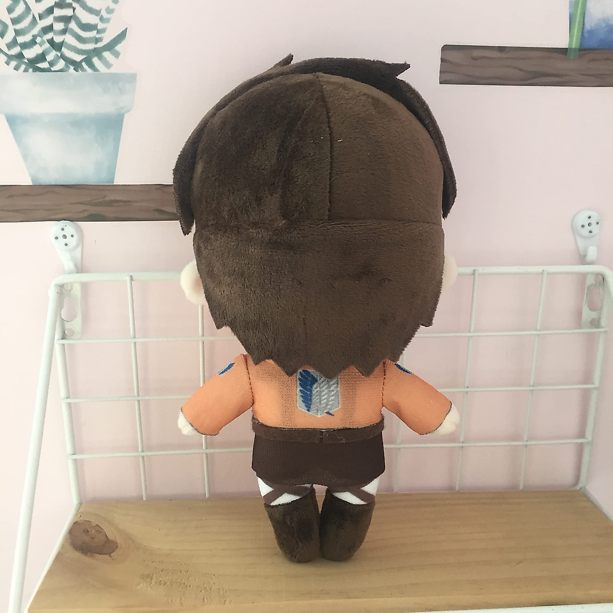 Eren Jaeger Cosplay Plush 20cm Scout Regiment Plush Doll Cute Anime Stuffed Figure Toy Gift for Girl Boy(20CM/7.87", Eren)