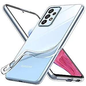 bokoo Crystal Clear Samsung Galaxy A53 Case.Soft Slim Fit Transparent Plastic TPU Protective Silicone Cover Phone Case for Samsung A53 [Scratch-Resistant] [Slim Thin & Comfort Grip] [Shockproof]