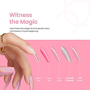 Beetles Chrome Nail Powder Metallic Mirror Effect Holographic Aurora Iridescent Nail Art Decoration for Gel Polish Glitter Premium Salon Nail Glitter Manicure Pigments for Nail Art Design, 0.04oz/1g