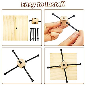 BNOSDM Hamster Wooden Foraging Toy for Hamster Enrichment Toys Interactive Toys for Bunnies Guinea Pig Puzzle Toy Bunny Treat Puzzle for Dwarf Hamsters Guinea Pigs Rats Rabbits Chinchillas