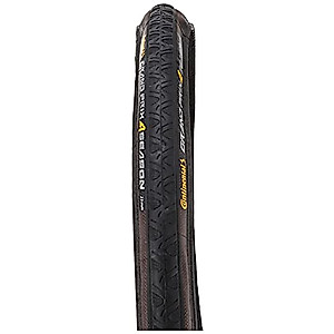 Continental Grand Prix 4-Season Bicycle Tire (700x23, Wire Beaded, Black)