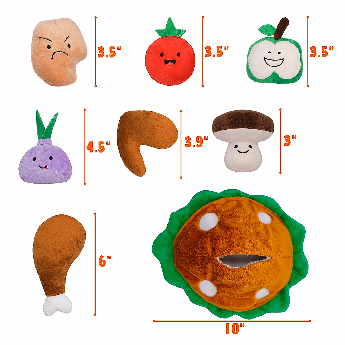 Lepawit Hide and Seek Dog Toys, Turkey Squeaky Interactive Puzzle Dog Toys for Boredom and Stimulation, Dog Enrichment Toys for Small and Medium Dogs