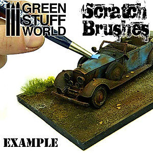 Green Stuff World for Models and Miniatures Scratch Brush Pens 1650