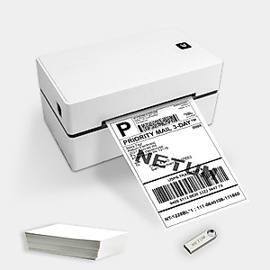 NETUM Shipping Label Printer, High-Speed 150mm/s Direct USB Thermal Barcode Printer 4×6 Shipping Label Printer Label Maker Machine Compatible with Ebay, Amazon, FedEx,UPS,Shopify,Etsy