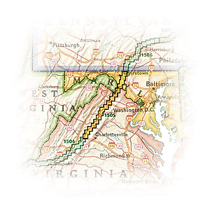 Appalachian Trail: Calf Mountain to Raven Rock Map [Virginia, West Virginia, Maryland] (National Geographic Topographic Map Guide, 1505)