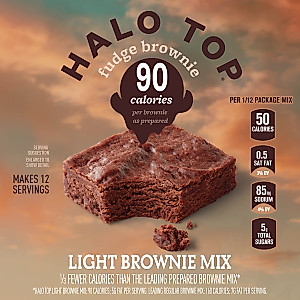 Halo Top Fudge Brownie Light Brownie Mix, 12.1 oz