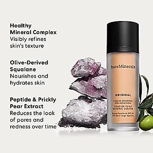 bareMinerals Original Liquid Mineral Foundation SPF 20-12 Medium Beige Women 1 oz