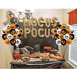 TUWUNA Halloween Party Decoration 60Pcs Halloween Balloons 12 Inch Latex Balloons 15 Styles Pumpkin and Ghost Face Balloon for Kids Birthday Party Favor Supplies Decorations Perfect for Your Party