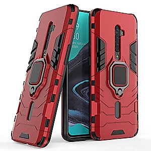 J&H Phone Case for Oppo Reno2,Ring Holder Case for Oppo Reno2, Finger Loop Case with 360 Degree Rotatory Ring Stand for Oppo Reno2