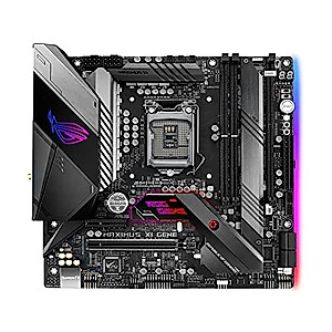 Asus ROG Maximus XI Gene Z390 Gaming Motherboard LGA1151 (Intel 8th and 9th Gen) mATX DDR4 HDMI M.2 USB 3.1 Gen2 Onboard 802.11AC WiFi