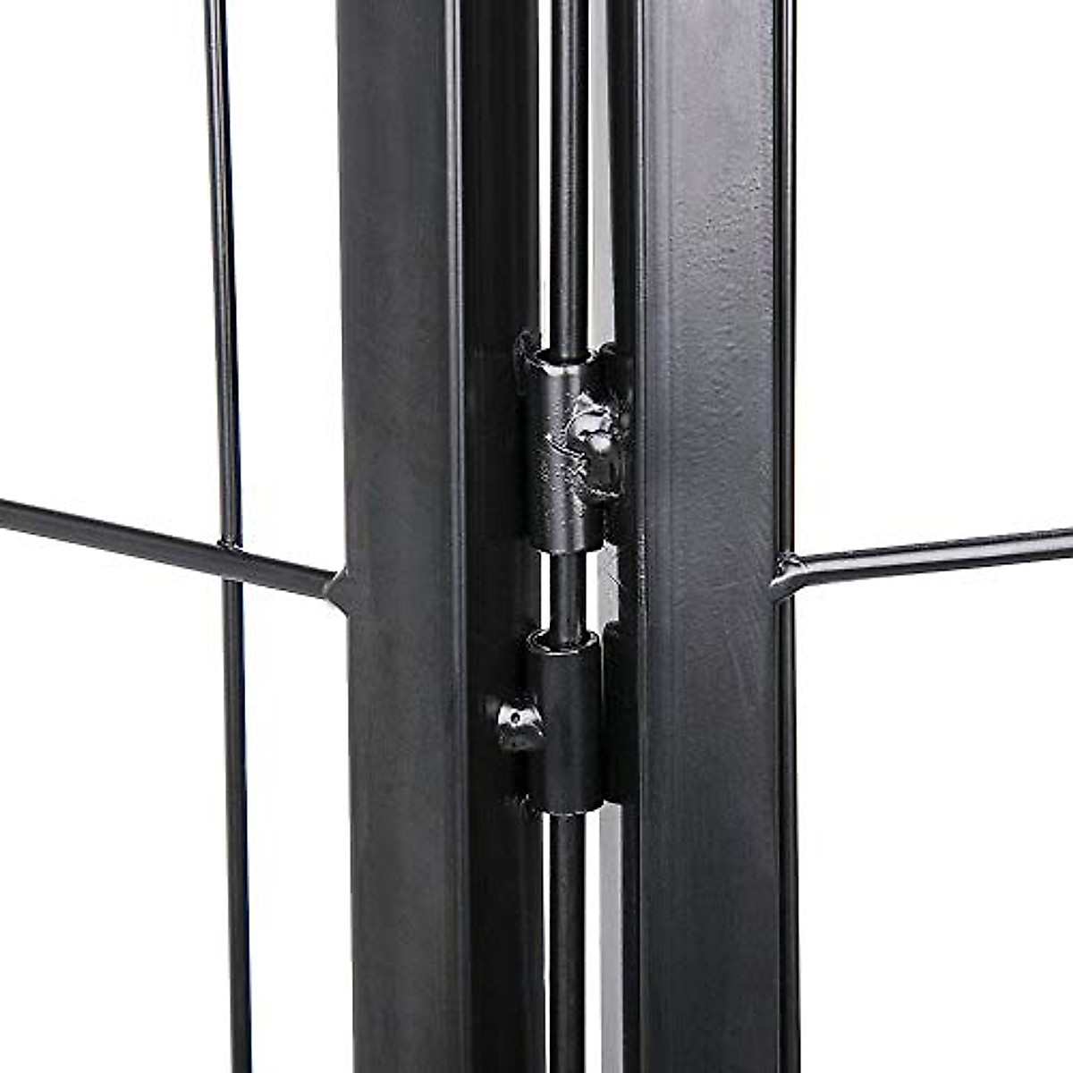 Yaheetech Foldable Pet Pen Playpen Play Yard - 32 inch 18 Panel Portable Small Animal Playpen Metal Exercise Barrier Fence w/Door Outdoor Indoor Black