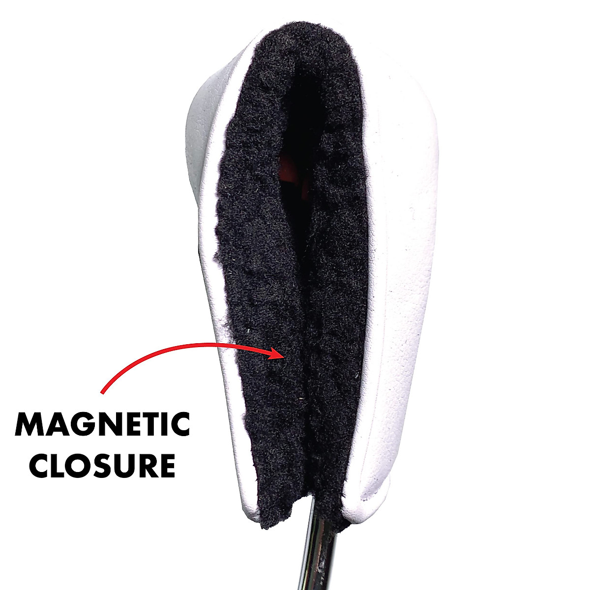 Team Golf NCAA Connecticut Tour Blade Putter Cover (White), Fits Most Blade Putters, Scotty Cameron, Taylormade, Odyssey, Titleist, Ping, Callaway