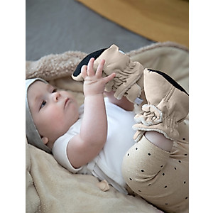 7AM Enfant Baby Booties Airy - Unisex Vegan Water Repellent with Plush Lining (Brush, us_footwear_size_system, infant, age_range, narrow, 6_months, 12_months)