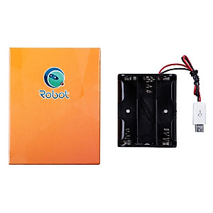 CQRobot MicroUSB Battery Holder (3xAA), Can Hold 3 AA Batteries. Compatible with Arduino Controllers with Micro USB Interface.