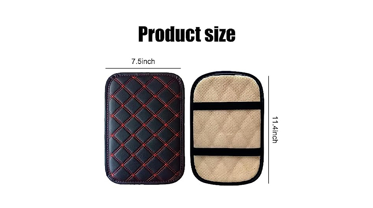 gunhunt Car Center Console Cover Pad - Waterproof PU Leather Protector