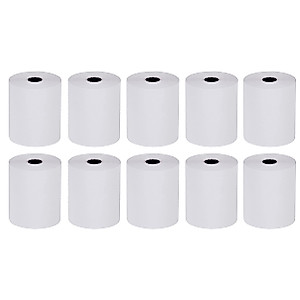 Pokanic 3" x 150' 1 Ply Bond White Paper Rolls Kitchen Receipt POS Cash Register Compatible with Clover Epson SNBC Star Sam4s Ellix Bixolon Impact Printers SP700 ERC30 34 38 TMU200 (10)