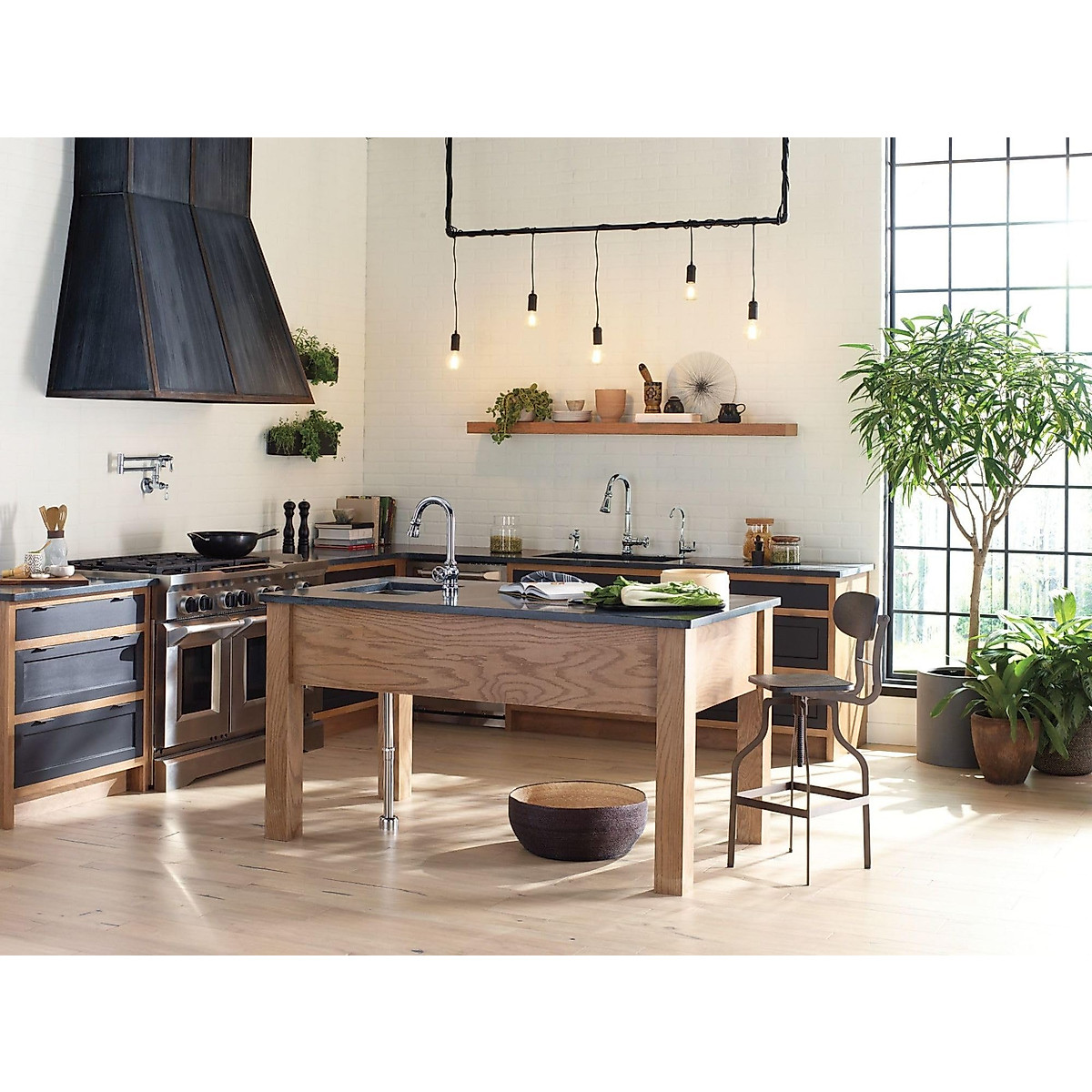 Moen S52003 Paterson One-Handle Pulldown Bar Faucet with Power Clean, Includes Interchangeable Handle, Chrome