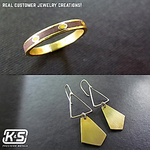 K&S Percision Metals 16408 Brass Sheet Metal Rack, 0.040" Thickness x 6" Width x 12" Length, 18 Gauge, 3 pc, Made in USA