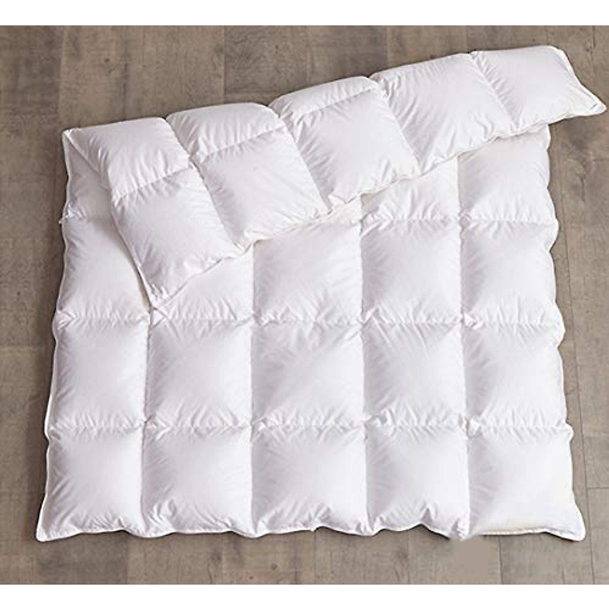 OMANIET Baby/Toddler White Down Comforter, All Season Lightweight Blanket Duvet Insert for Kids Crib Bedding, Machine Washable, Soft Cotton Shell, White, 41x48 Inches