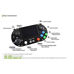 Game HAT/Game Console/Gamepad Kit for Raspberry Pi A+/B+/2B/3B/3B+/Zero W with 3.5inch IPS Screen 480x320 60 Frame