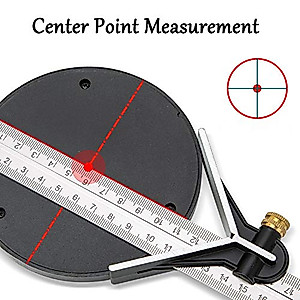 DUEBEL Combination Square 12” Horizontal Square Stainless Steel Multi-Function Carpentry Squares Right 90 Degree Angle Ruler Woodworking Square